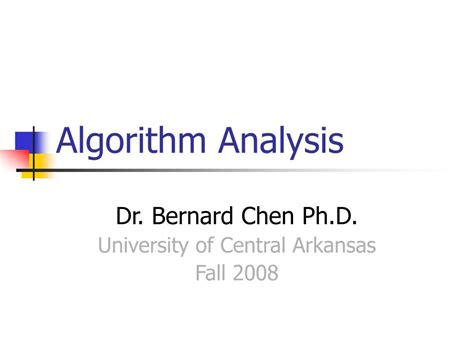 ppt algorithm analysis powerpoint presentation free download id