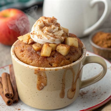 Apple Cinnamon Cottage Cheese Mug Cake Warm Protein Packed And Fall