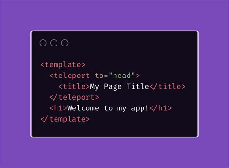 Set Head Metadata From Within Components Using Vue 3s Teleport Rvuejs