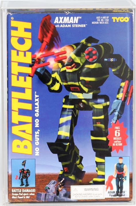 1994 Tyco Battletech Boxed Action Figure Axman With Adam Steiner