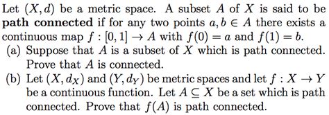Solved Let X D Be A Metric Space A Subset A Of X Is Said