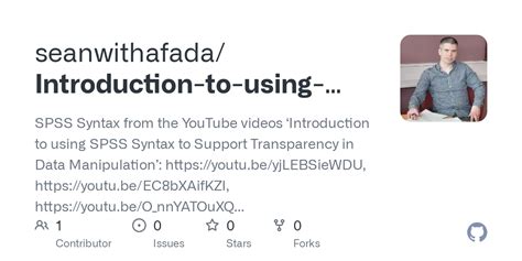 github seanwithafada introduction to using spss syntax to support transparency in data
