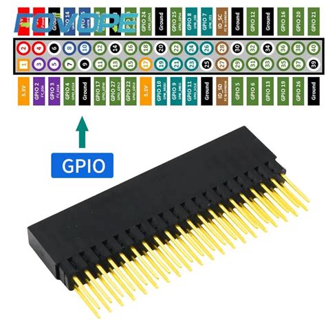 40pin Gpio Connector 2x20 Pin 40pin Extra Tall Female Stacking Header For Raspberry Pi A