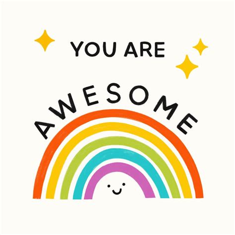You Are Awesome Confetti Exploding Greetings Card Boomf