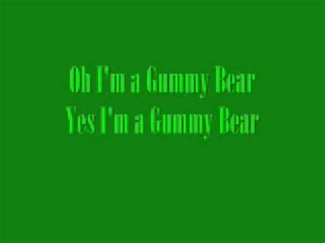 The Gummy Bear Song By Gummibar Lyrics Youtube
