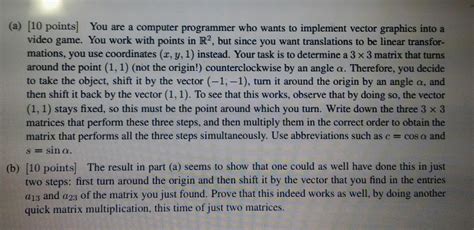 Solved You Are A Computer Programmer Who Wants To Implement