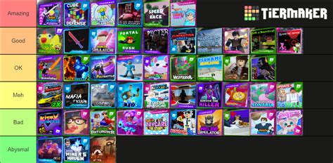 Roblox Metaverse Champions Week 1 Games Tier List Community Rankings