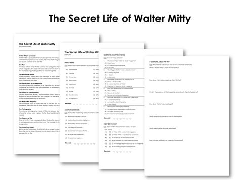 The Movie The Secret Life Of Walter Mitty Made By Teachers