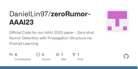 GitHub DanielLin97 ZeroRumor AAAI23 Official Code For Our AAAI 2023