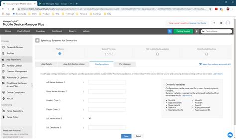 Push And Configure Splashtop Streamer With ManageEngine And Android For Work Splashtop