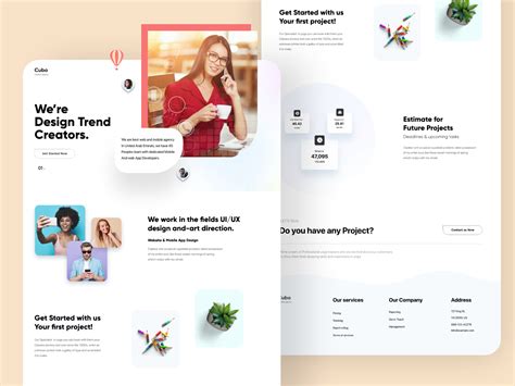 Creative Website UX UI Design By Ghulam Rasool For Upnow Studio On
