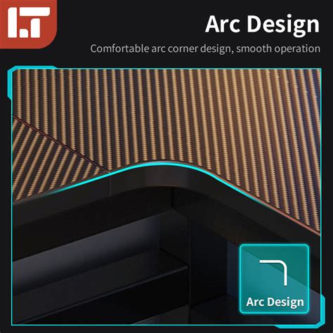 Premium Carbon Fiber L Shape Table Gaming Table 140 160 180CM Home Office Table Computer Table