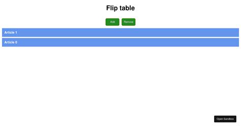 React Flip Move Examples CodeSandbox