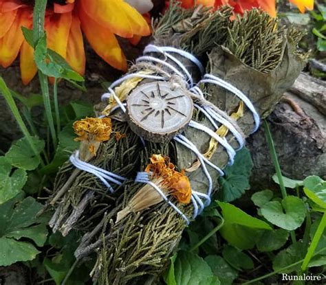 Summer Smudge Sticks Cedar And Oak Litha And Lughnasadh Herbal Nature Crafts Litha Smudge Sticks