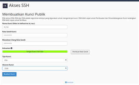 Cara Mengelola Kunci Ssh Di Cpanel Tutorial