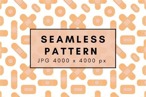 Medical Patch Pattern Graphic By Arts And Patterns · Creative Fabrica