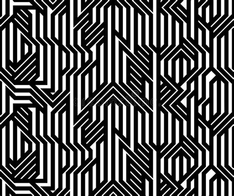 Tech Style Seamless Linear Pattern Vector Monochrome Circuit Board