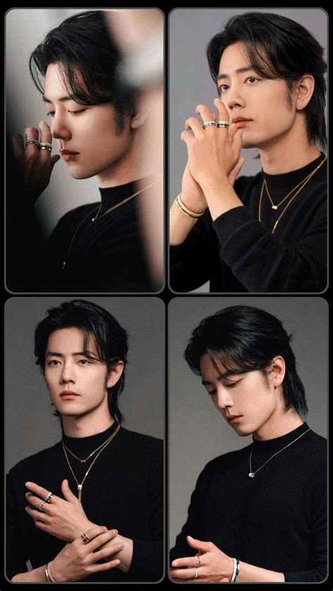 Pin By Shirla May On Xiao Zhan Long Hair Styles Korean Cute