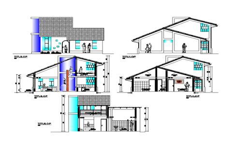 All Sided Constructive Sectional Details Of House Building Dwg File Artofit