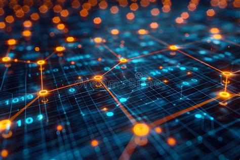 digital neural network visualization artificial intelligence deep learning data analysis