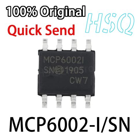10pcs Mcp6002i Original New Sop 8 Mcp6002 I Sn Mcp6002t I Sn Chip Ic Spot 