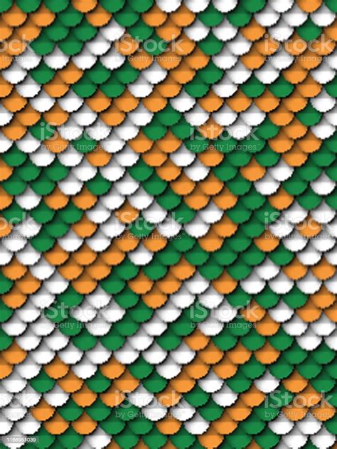 둥근 종이 인도의 국기의 색상에 현실적인 요소를 잘라 다채로운 기하학적 배경 0명에 대한 스톡 벡터 아트 및 기타 이미지 0