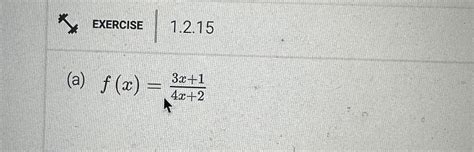 Solved Algebraic For The Following Exercises Find The