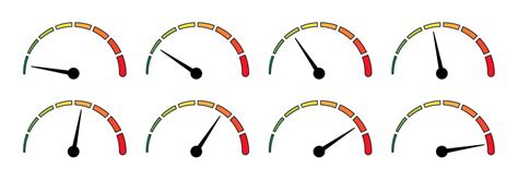 Premium Vector Speedometer Meter Rating Scale Gauge Indicator Infographic High Low Good Bad