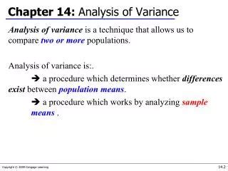 PPT Chapter 11 Analysis Of Variance PowerPoint Presentation Free Download ID 4368630