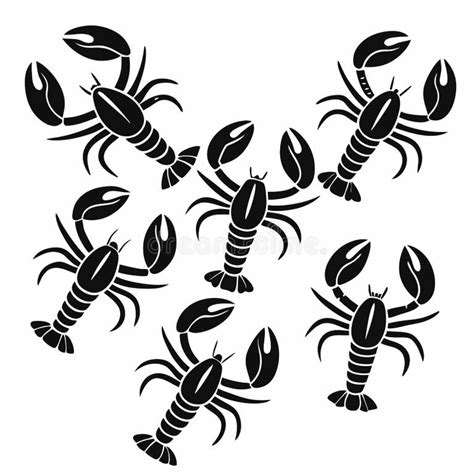 Barnacle Silhouette Black Color Vector Stock Vector Illustration Of