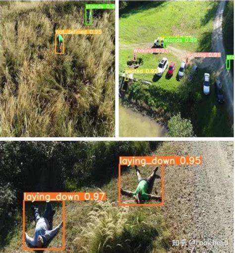无人机视角应急救援人数据集1 图像中人员姿势分为站立坐着躺着行走奔跑共1981张图像6500个姿态识别数据集2可见光与热传感