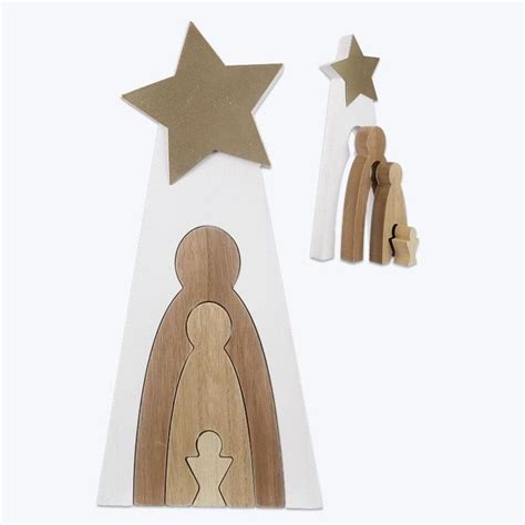 Wooden Nesting Nativity Set
