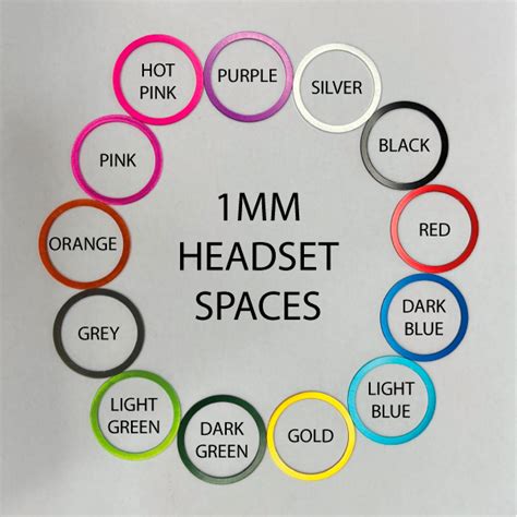 1mm Headset Spacers 10 Pack