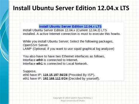 Configuring Linux Server And Its Security Maintenancepptx