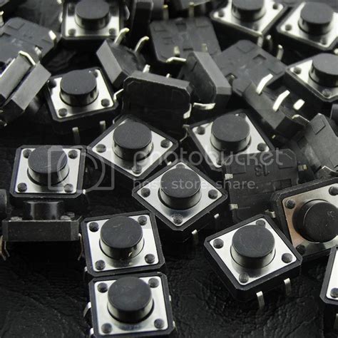 Micro Momentary Tactile Push Button Switch 12x12x6mm X10 Arduino