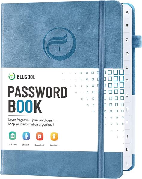 Password Book With Alphabetical Tabs Hardcover Password Keeper Password Notebook