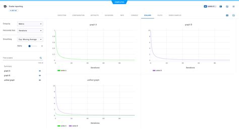 标量报告 Clearml 平台