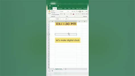 How Do I Show A Running Clock In Excel Clock With Automatic Shortvideo Computer Viral