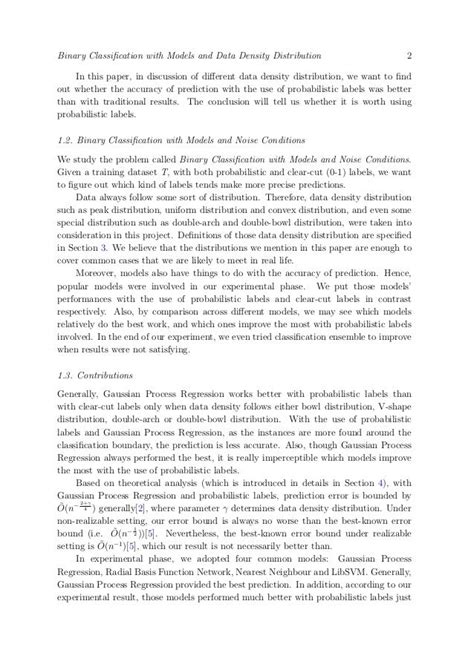 Binary Classification With Models And Data Density Distribution By Xu