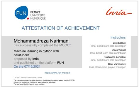 Mohammadreza Narimani On Linkedin ”machine Learning In Python With