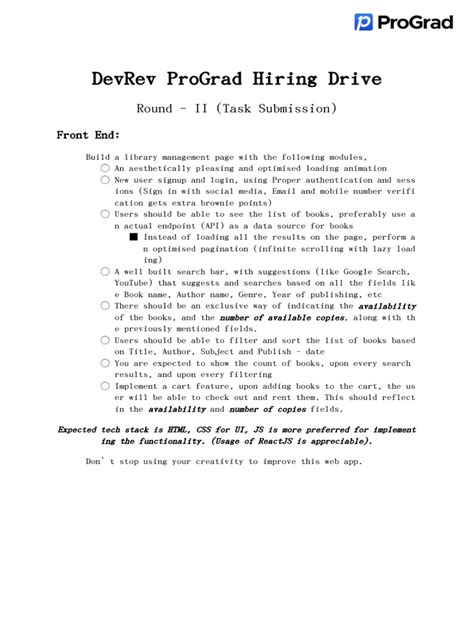 Devrev Devtask New 1 Pdf