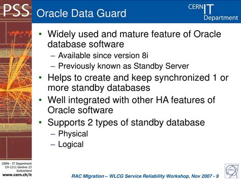 Ppt Oracle Data Guard For Rac Migrations Powerpoint Presentation Free Download Id4536836