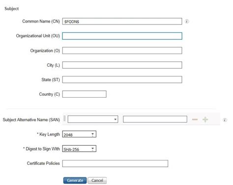 Solved ISE CSR With Multiple OU S Cisco Community
