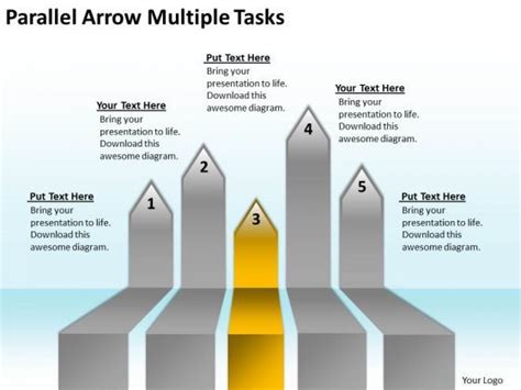 Parallel Processing Applications Tasks Powerpoint Templates Backgrounds