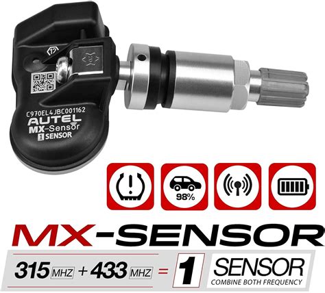 Tires Wheels Autel Universal TPMS Sensor MX Sensor 433 MHZ Programmable TPMS Sensor High