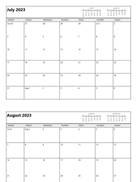 1 Year Calendar Pdf