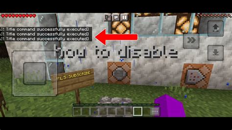 How To Remove Command Block Messages In Minecraft Youtube