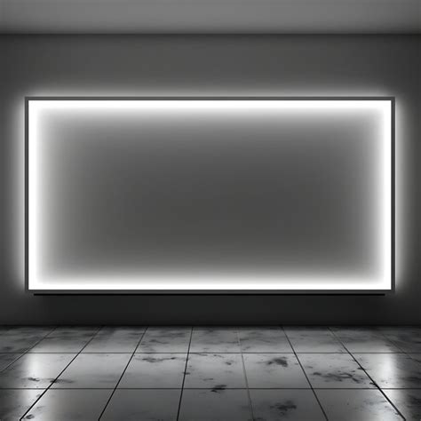 Premium Photo Background Whiteboard Wall With Led Strip Lights Modern