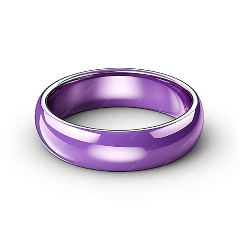 Premium Vector Purple Color Ring Flat Vector White Background Isolated H