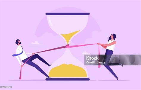 마감일 시간 관리 비즈니스 개념 벡터 모래시계에 대한 스톡 벡터 아트 및 기타 이미지 모래시계 달력 시간 Istock